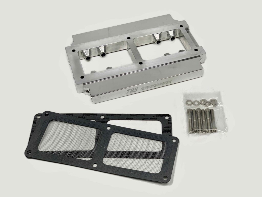 TBS EFI PLATE (FOR INJECTOR HAT) W/ FUEL RAILS [#4336] - The Blower Shop™